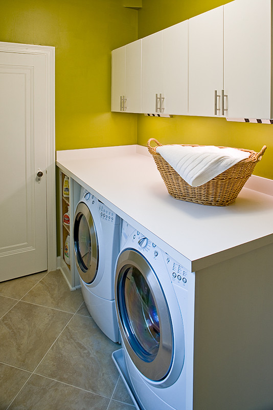 Condo Remodel Overlooking the Park - Contemporary - Laundry Room - DC ...