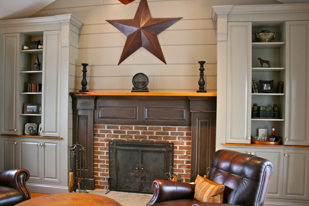 Fireplace surround/built-in - Traditional - Utility Room - Philadelphia ...
