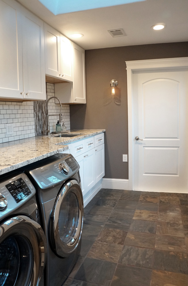 Historic Walk Through Laundry Room Addition - Transitional - Laundry ...