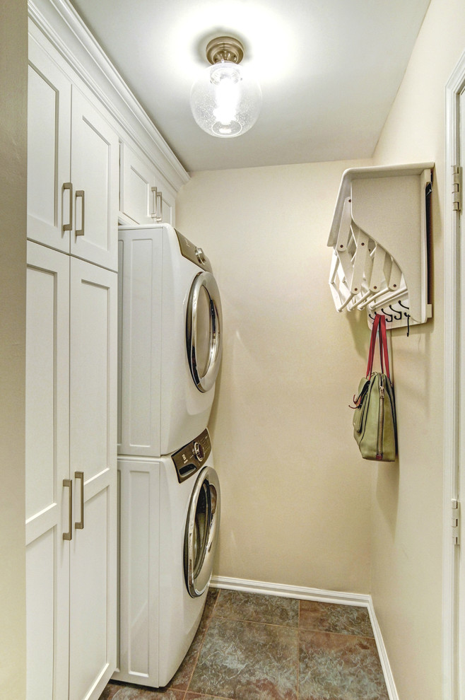 Laundry room with ample storage space - Transitional - Laundry Room ...