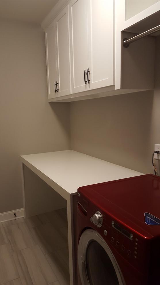 Laundry Room with Folding Table - Traditional - Service Yard - Atlanta ...