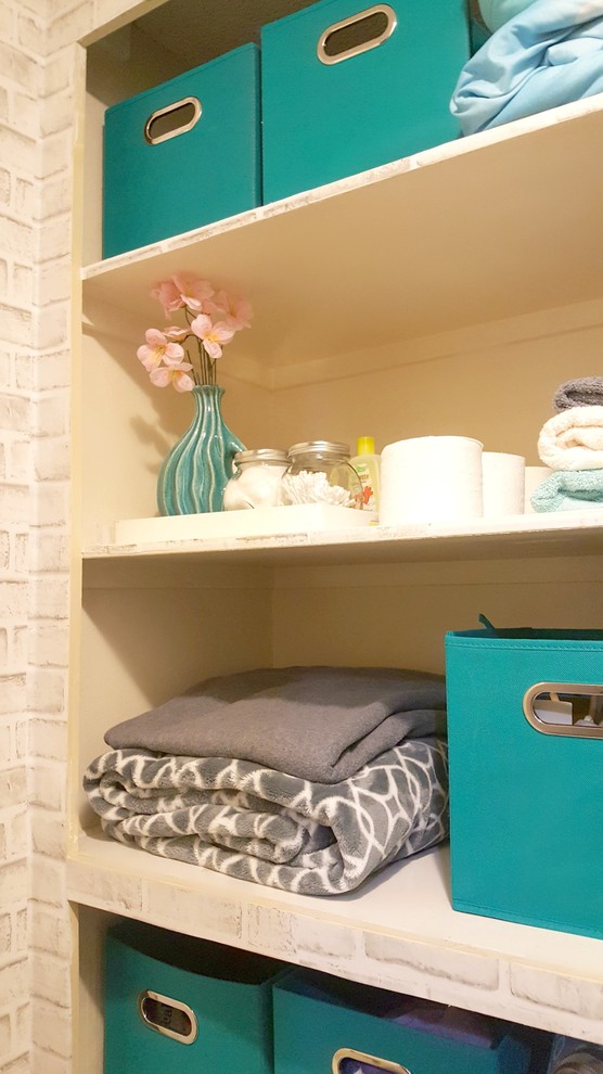 Linen Closet/Laundry Room Organization - Transitional - Laundry Room ...