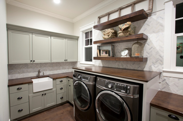 Modern Farmhouse - Country - Laundry Room - Dallas - by Front Porch ...