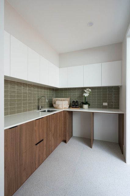Northgate Queenslander Renovation - Traditional - Laundry Room ...
