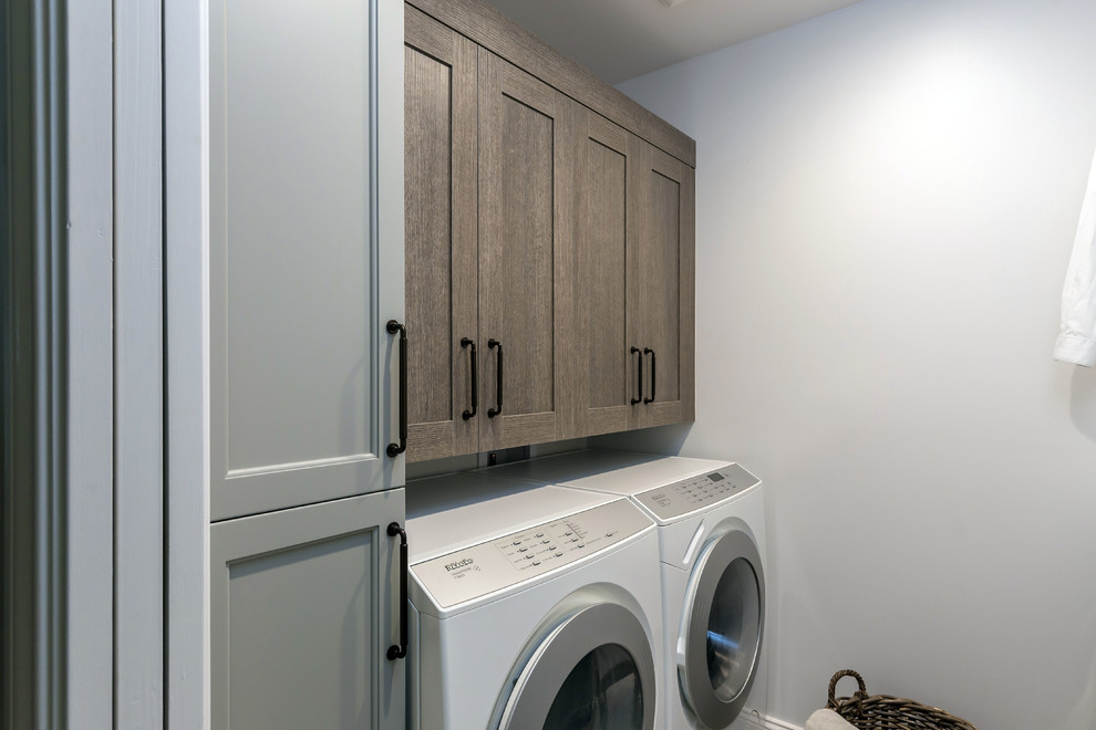 Patterned Tile Laundry Room - June Way Project - Laundry Room - San ...