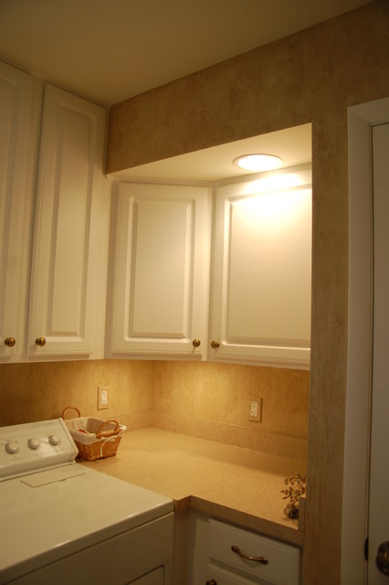 ulled Plaster Finish Laundry Room - Traditional - Utility Room ...