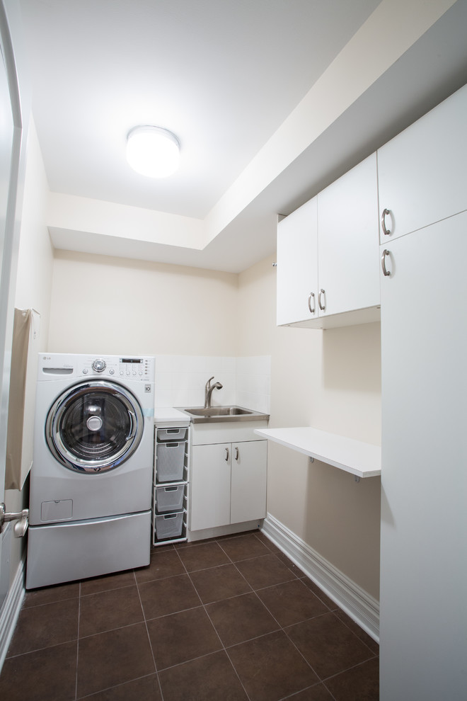 Urban Condo Renovation - Transitional - Laundry Room - Boston - by ...