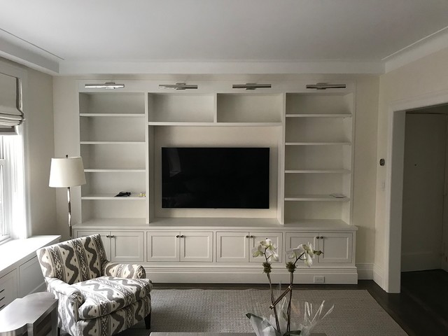 103 E 75th Street Custom Millwork - Traditional - Living Room - New ...