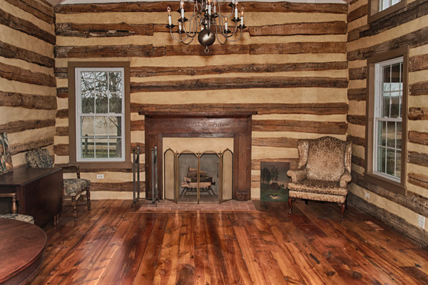 1820's Restored Cabin in Virginia - Traditional - Living Room - DC ...