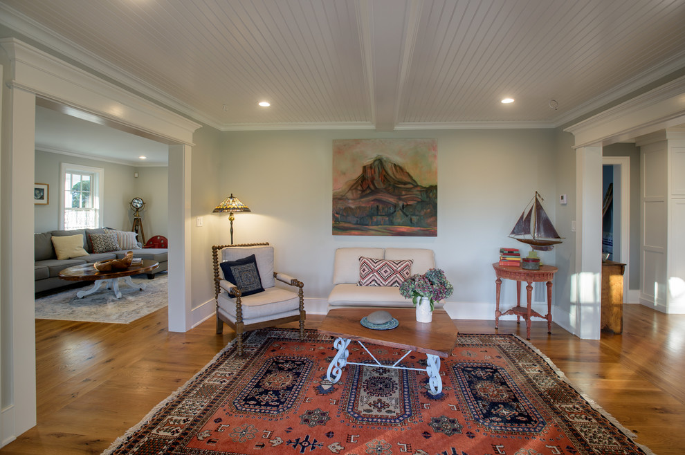 1840's Farmhouse Renovation - Farmhouse - Living Room - Bridgeport - by ...