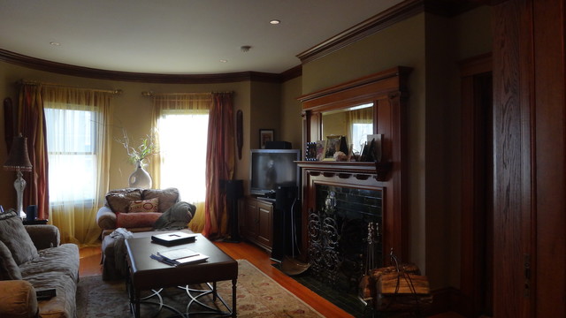 1890's Victorian Mansion Renovation - Victorian - Living Room - Boston ...