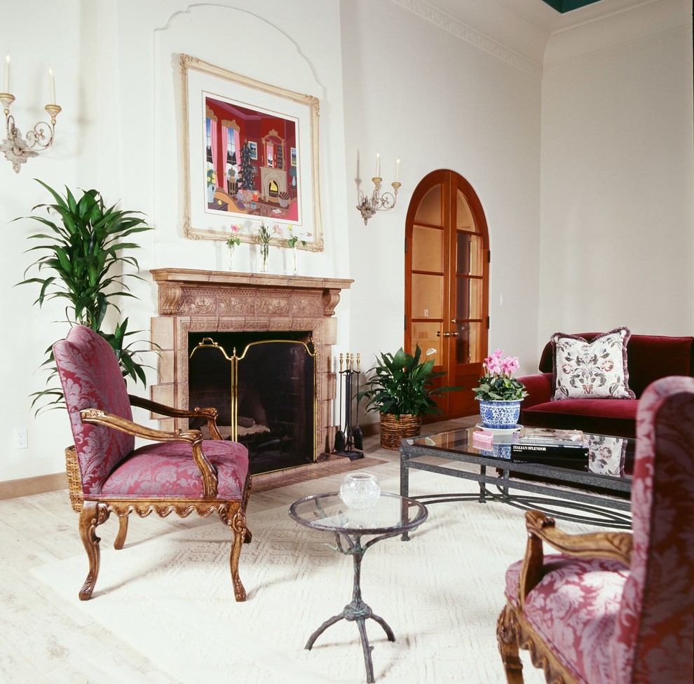 1920's Italian Villa - Lemon Heights - Traditional - Living Room ...