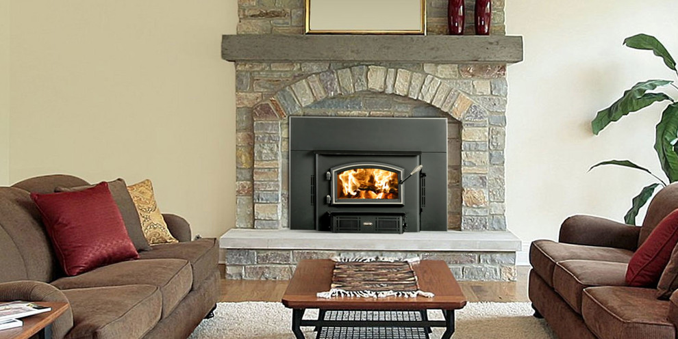 2700i Wood Fireplace Insert - Contemporary - Living Room - Seattle - by Quadra-Fire Wood ...