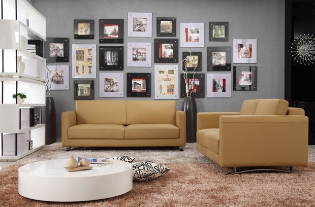 528 Modern Leather Sofa Set - Modern - Living Room - Los Angeles - by ...