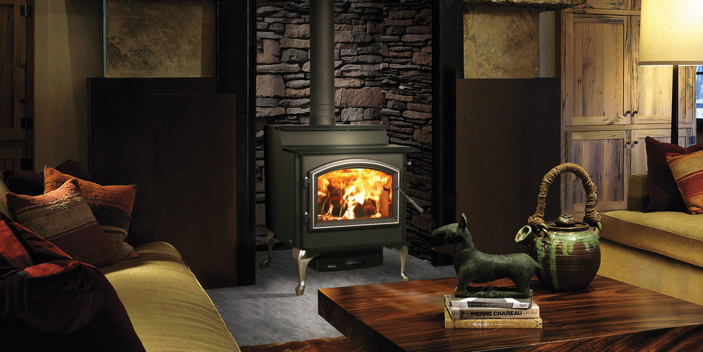 5700 Step Top Wood Stove - Contemporary - Living Room - Seattle - by ...