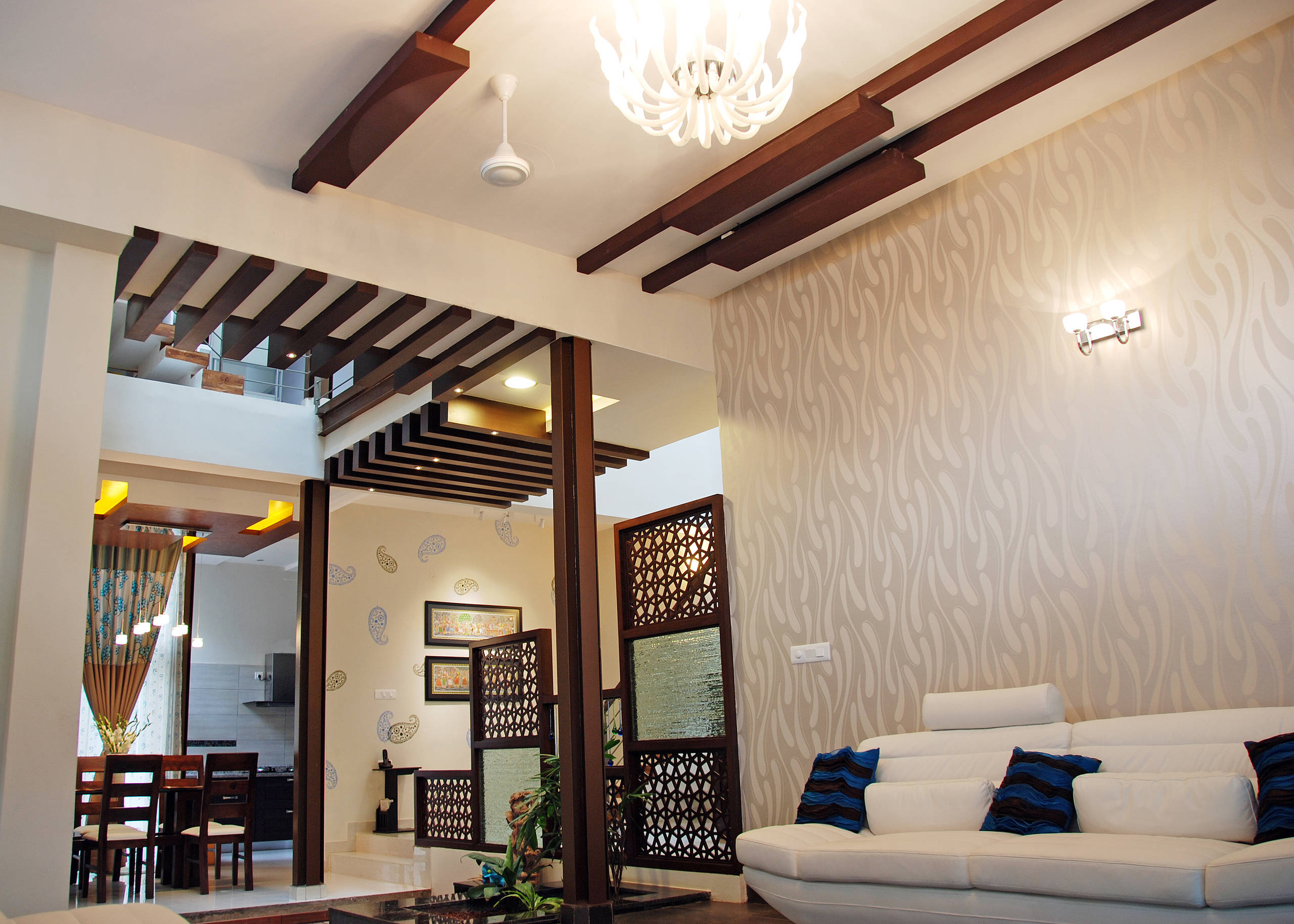 False Ceiling Rafter Design | Shelly Lighting