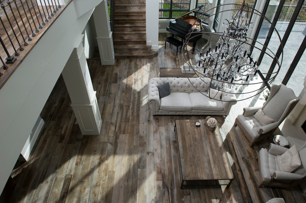 A Barn on a Floor: Reclaimed, Rustic Beauty - Eclectic - Living Room ...