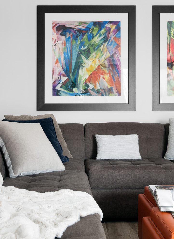 A Family Friendly Mid-Century Modern Makeover - Transitional - Living ...