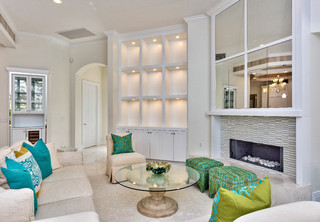 A full Sledge Remodel - Transitional - Living Room - Miami - by Palm ...