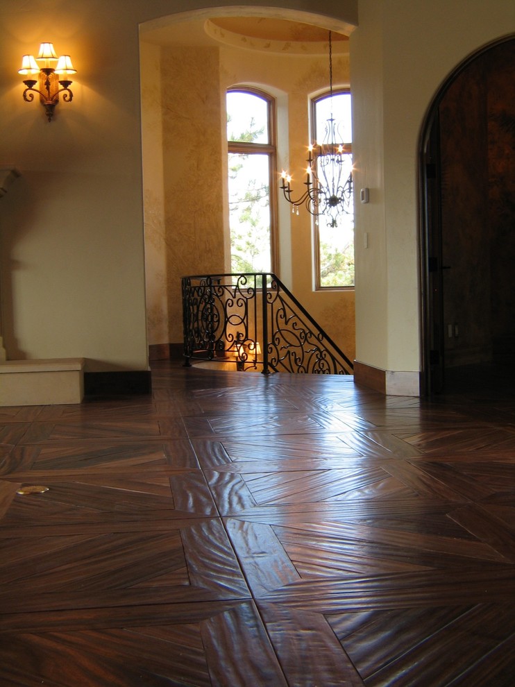 A Great Example of Textured Wood Flooring - Traditional - Living Room ...
