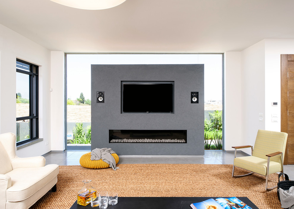 A House at Hod-Hasharon - Contemporary - Living Room - Tel Aviv - by ...