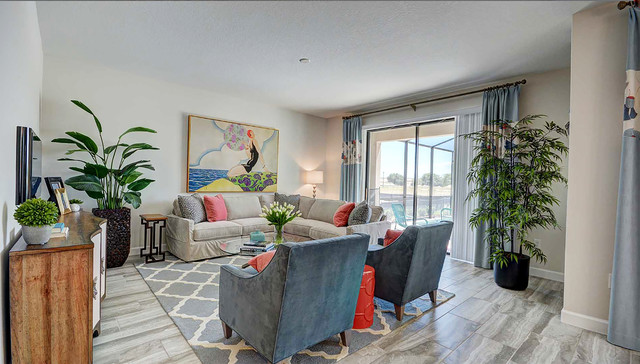 A Lennar Model Home Design - Beach Style - Living Room - Miami - by ...