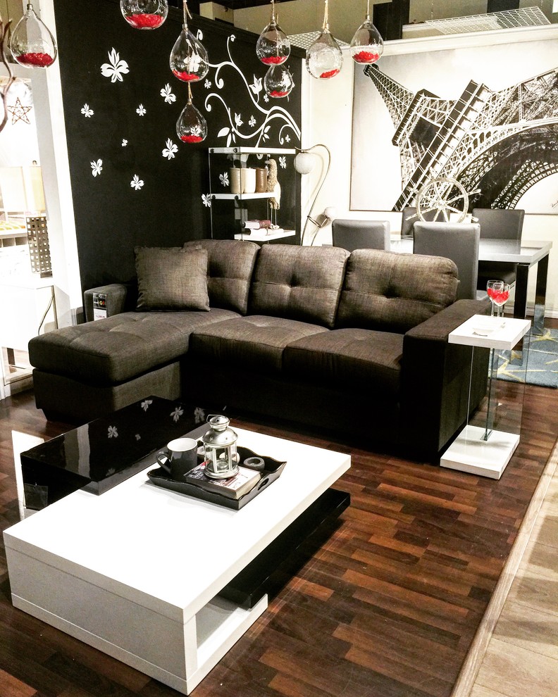 A Modern + Transition Crossover Dining & Living Space - Contemporary ...