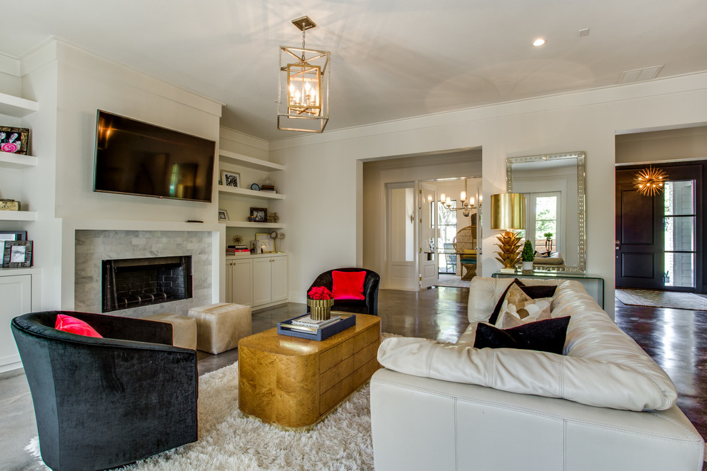 A New Frontier - Living Room - Dallas - by New Leaf Custom Homes | Houzz UK