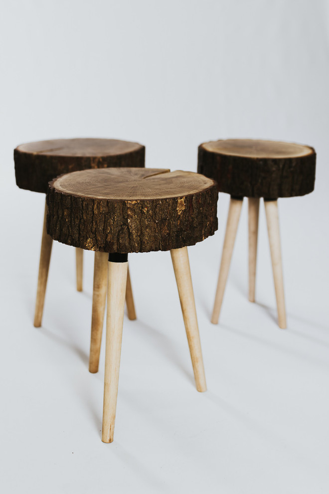 A stool made of wood, oak, YEARS In RINGS collection - Scandinavian ...