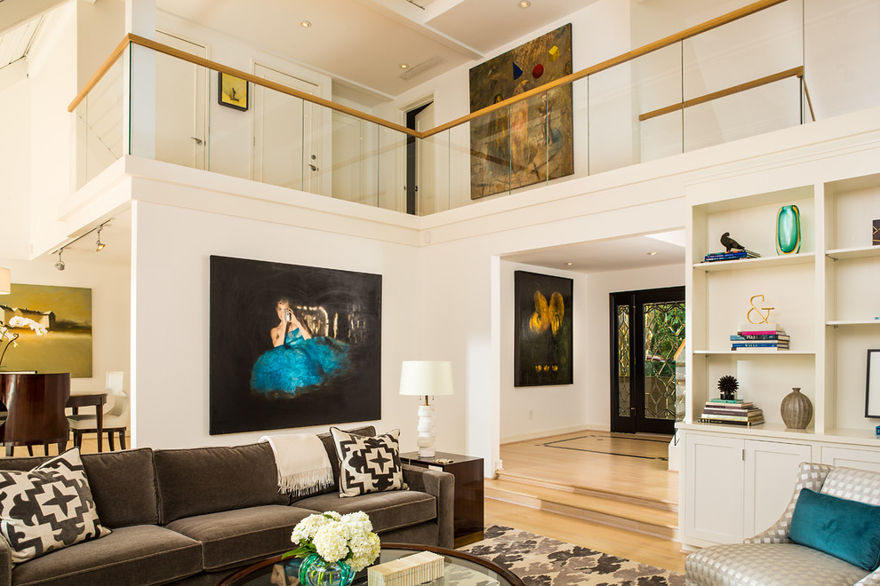 A Transformative Element - Glass Railing - Contemporary - Living Room ...