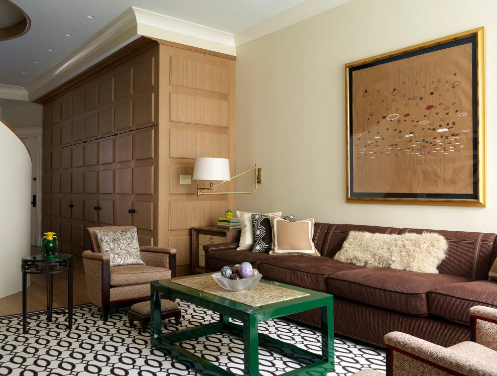 A wall-mounted reading light in the living room - Contemporary - Living ...