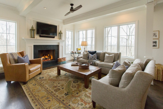 A Winter White Kitchen - Traditional - Living Room - Cincinnati - by ...