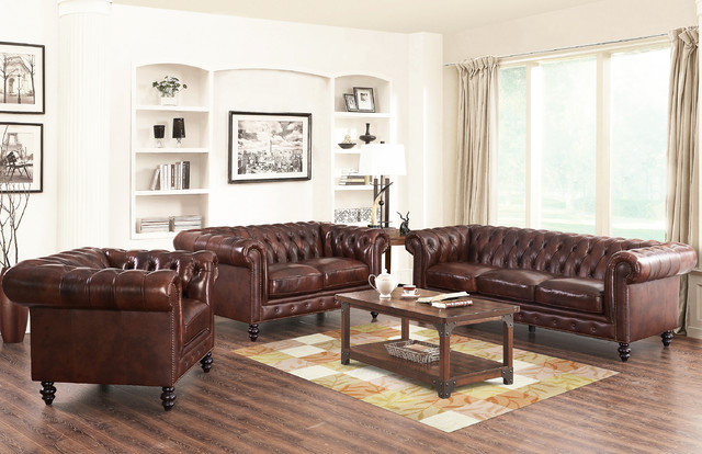 Abbyson Living Grand Chesterfield Transitional Living Room Los Angeles by Abbyson Living Houzz IE