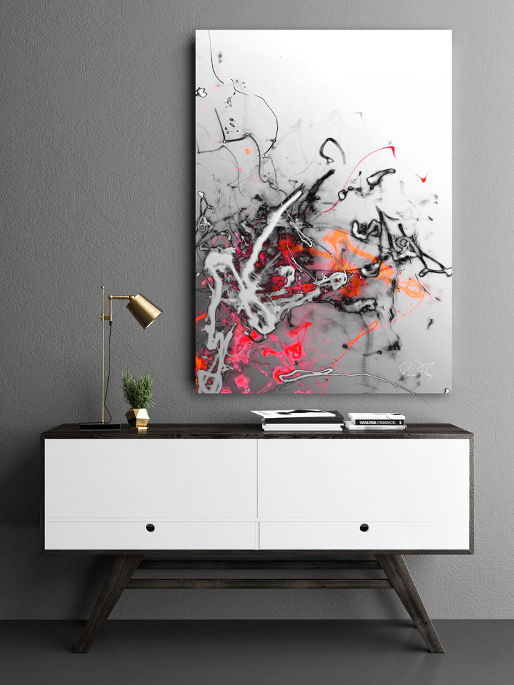 Abstract Wall Art - Contemporary - Living Room - Miami - by OVKO Art ...