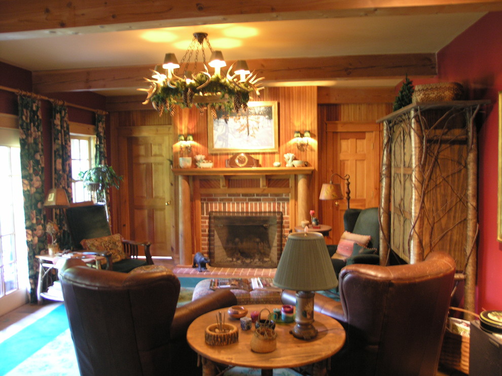 Adirondack Style Interiors - Eklektisch - Wohnbereich - Burlington ...