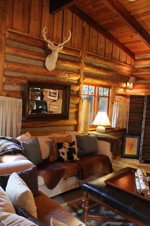 Adirondack Style Lodge - Rustic - Living Room - Los Angeles - by Mad ...