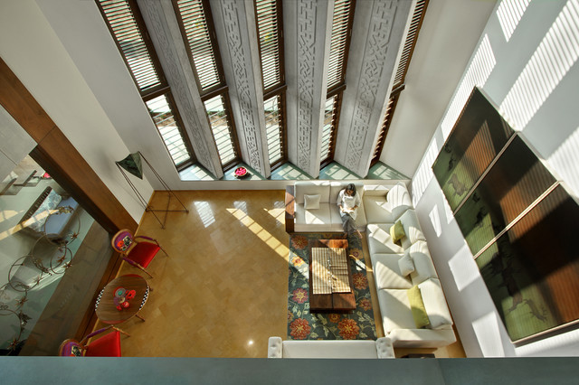 Ajay Patel House - Contemporary - Living Room - Ahmedabad - by Dipen ...
