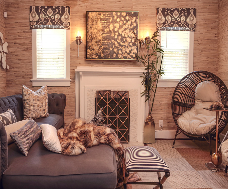 Alabaster - Eclectic - Living Room - DC Metro - by Sanctuary Rooms ...