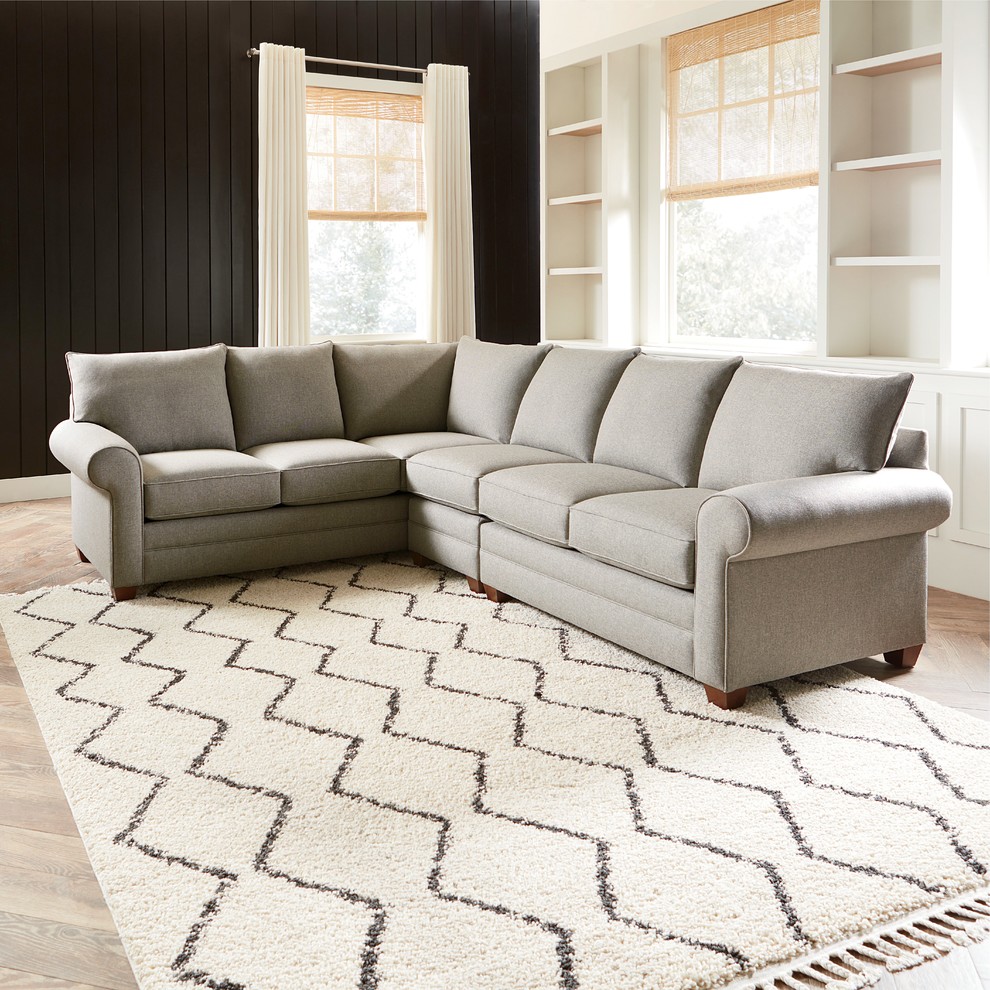 Alexander Large L-Shaped Sectional by Bassett Furniture - Living Room ...
