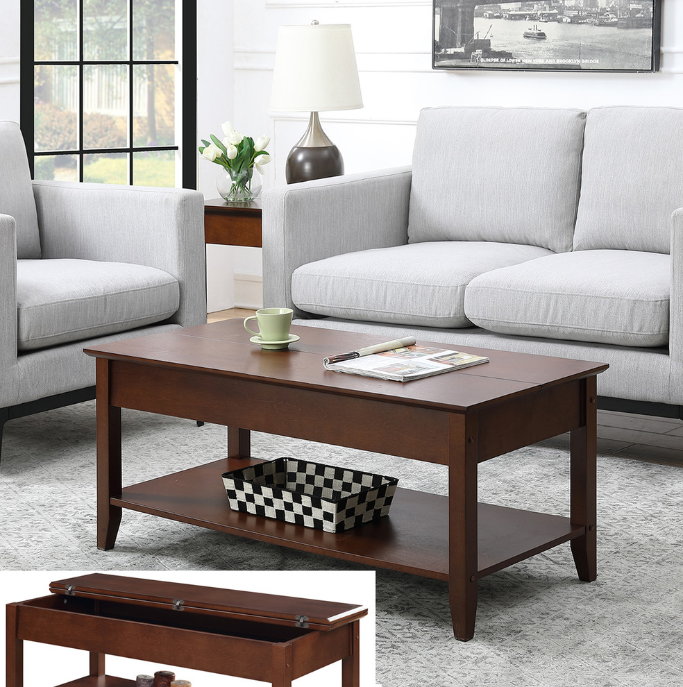 American Heritage Flip Top Coffee Table - Traditional - Living Room ...