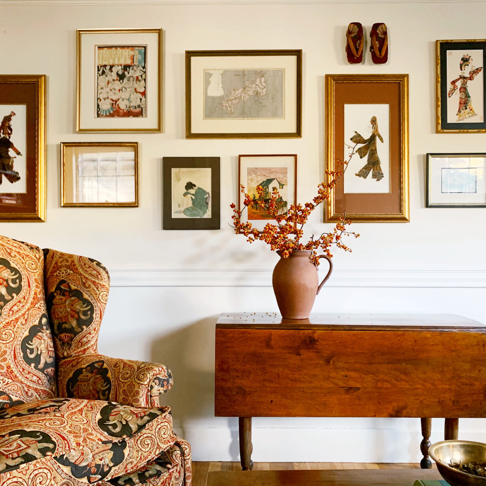 An Eclectic Traditional Colonial - Eclectic - Living Room - Boston - by ...