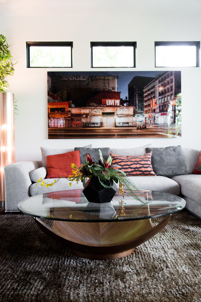 An Inspired Modern in Atlanta - Modern - Living Room - Atlanta - by ...