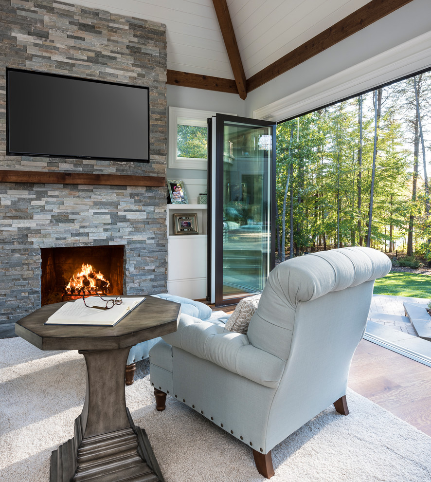 An Office With a View - Traditional - Living Room - Charlotte - by ...