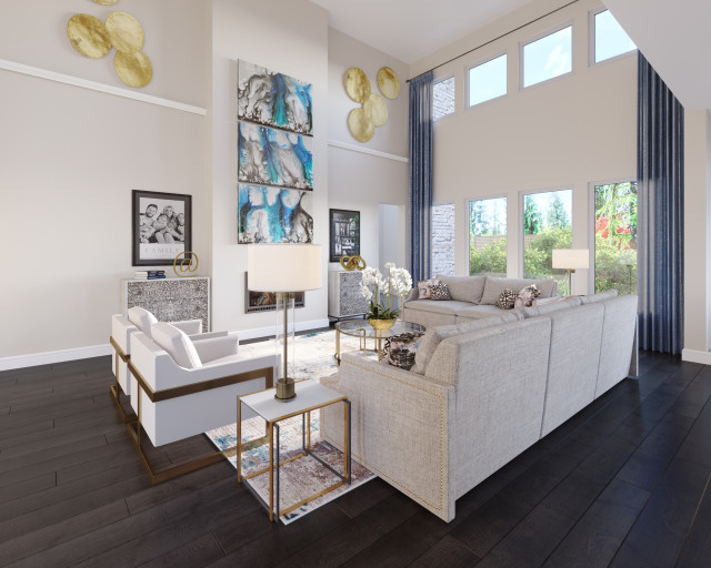 Andrew - Transitional - Living Room - Houston - by RJ Interiors | Houzz