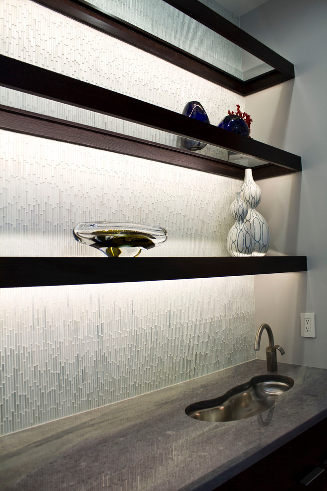 Angular Living Space - Modern - Living Room - Cleveland - by Lee Meier ...