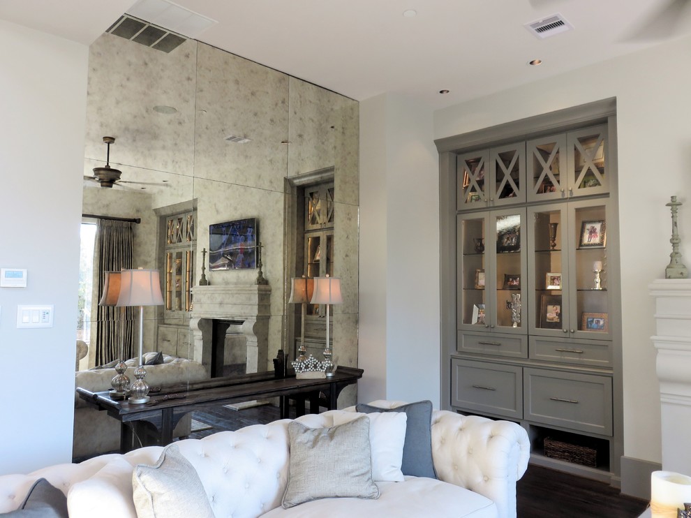Antique Mirror - Traditional - Living Room - Dallas - by Fashion Glass ...