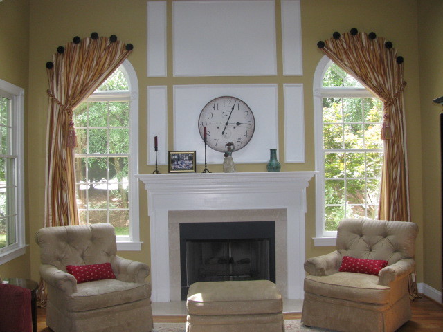 Arched Windows - Traditional - Living Room - Raleigh - by Ronica's ...
