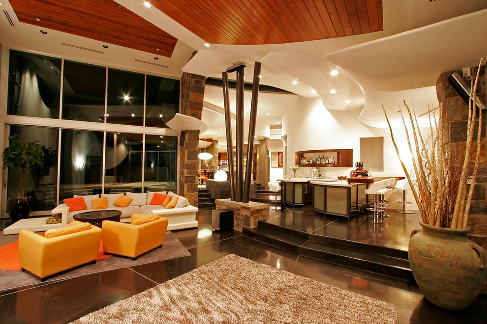 Arizona Modern Villa Design - Modern - Living Room - Phoenix - by ...
