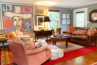 Artful Layered Spaces - Eclectic - Living Room - Boston - by Grace ...