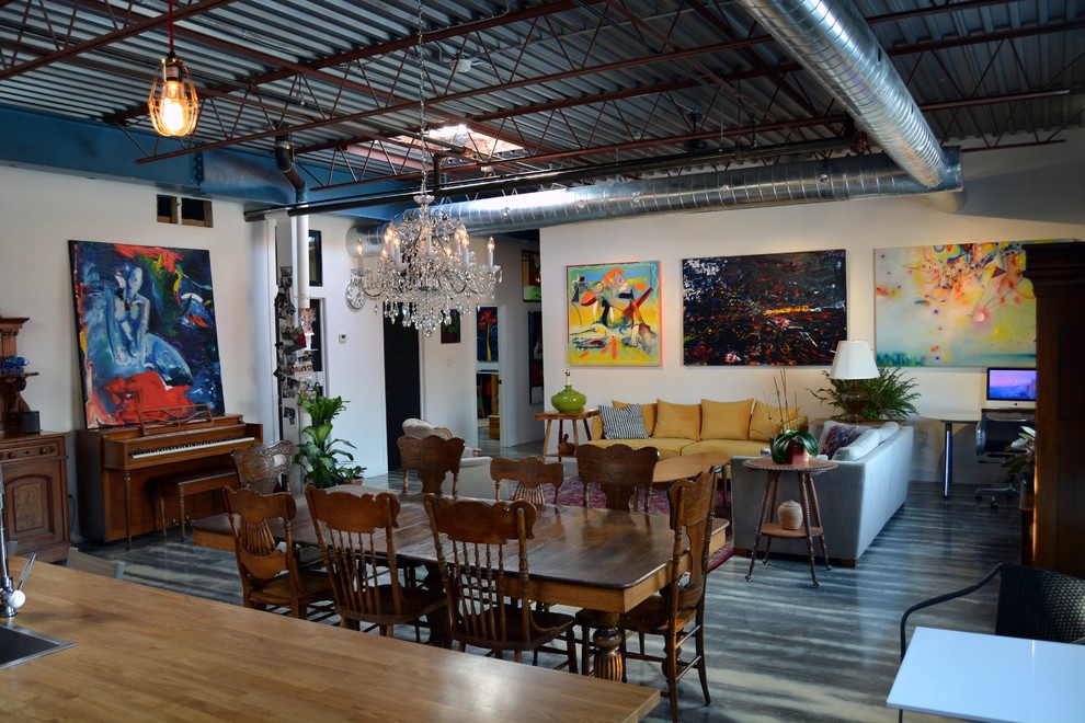 Artist Live/Work Loft - Industrial - Living Room - Toronto - by South ...
